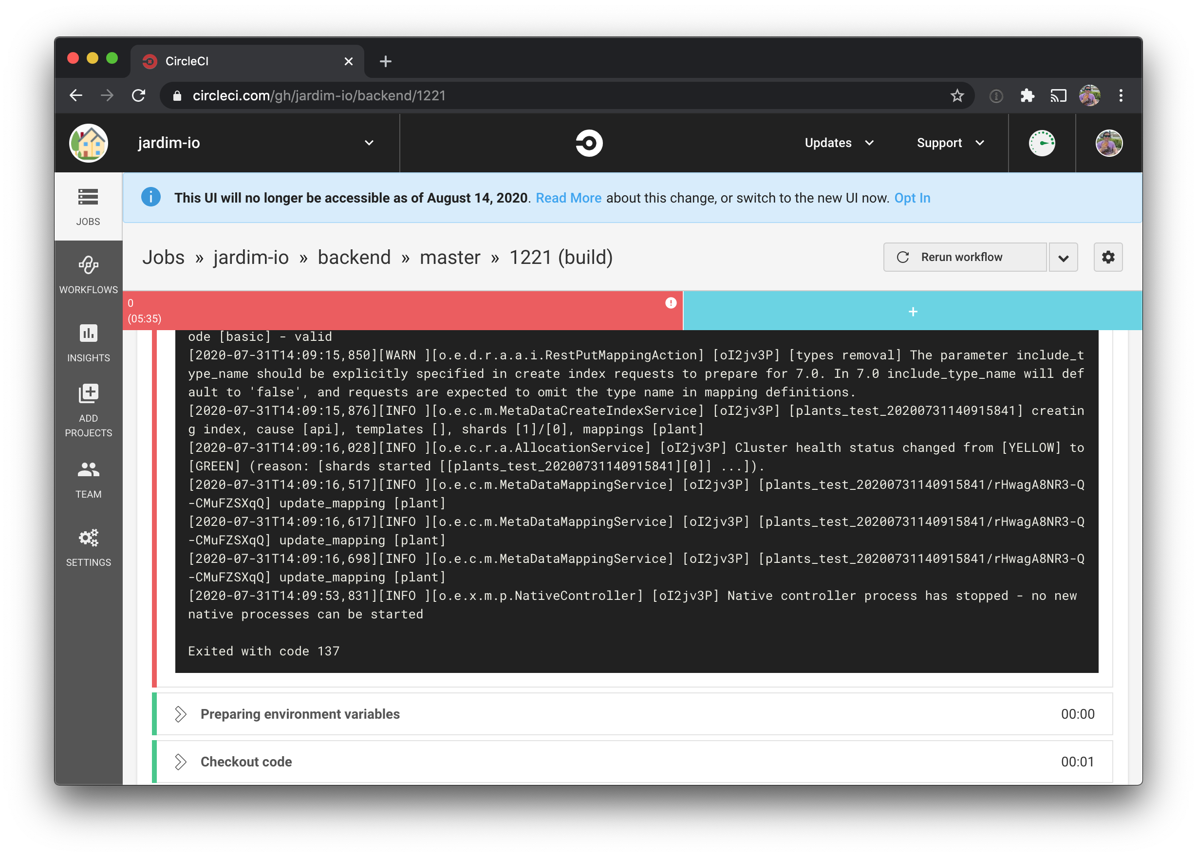Fixing Elasticsearch CircleCI Exit Code 137 Alvin Crespo Entrepreneur Technology 